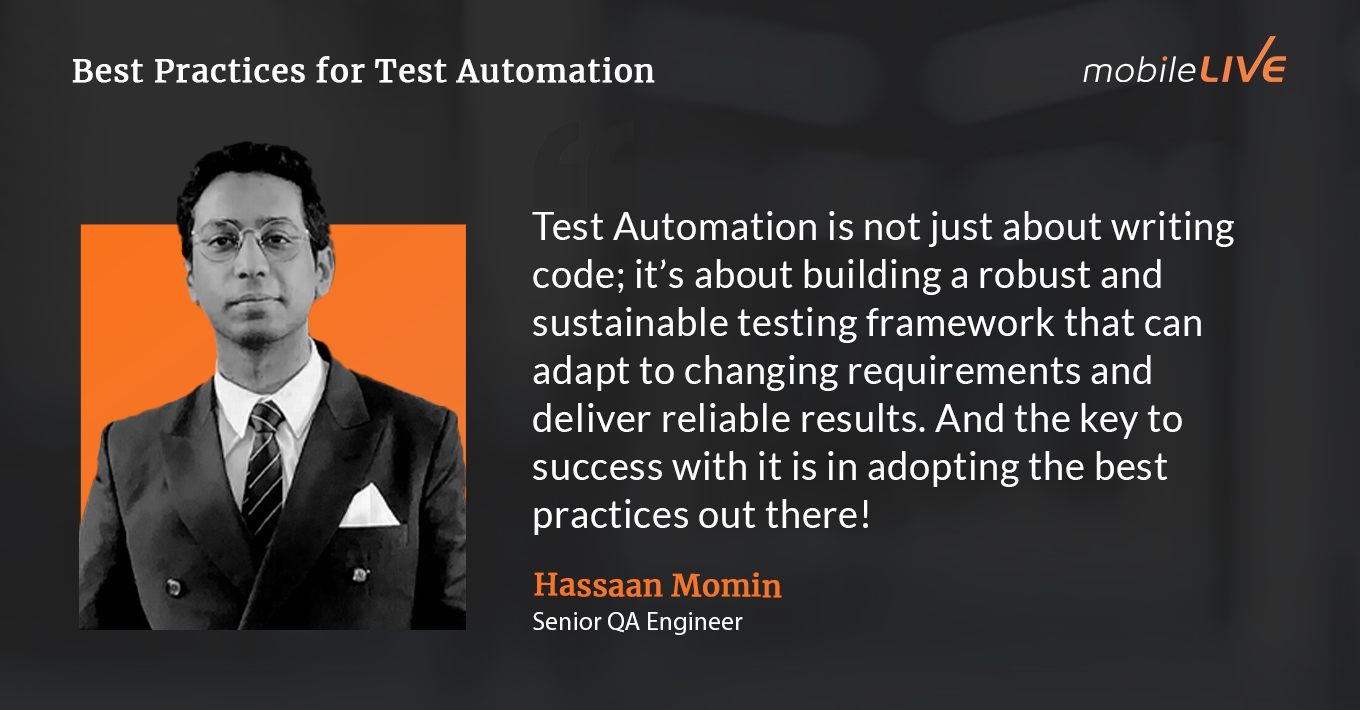 Best Practices for Test Automation Framework Test Coverage, and more.
